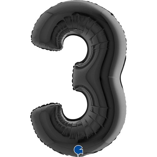 JUMBO NUMBER - 3 - BLACK – Partica