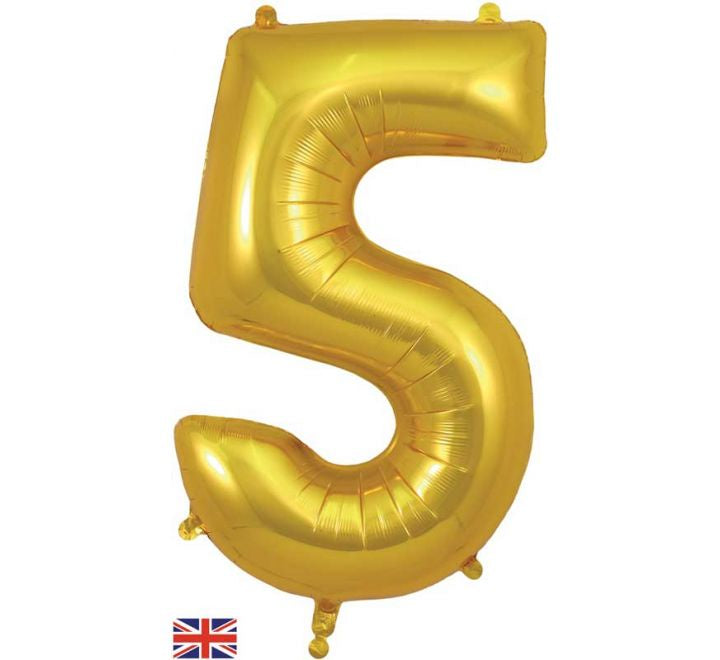 JUMBO NUMBER - 5 - GOLD – Partica