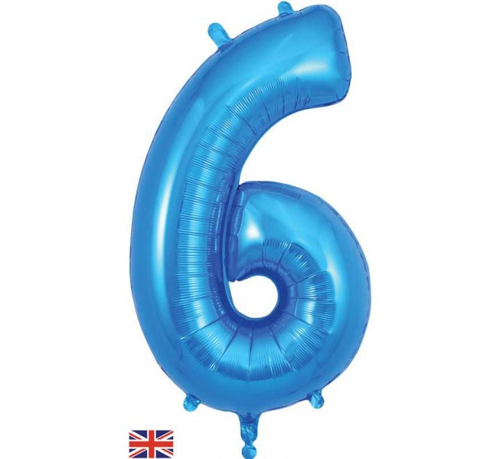 JUMBO NUMBER - 6 - BLUE – Partica