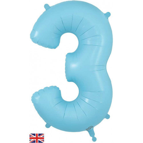 JUMBO NUMBER - 3 - MATTE BLUE – Partica